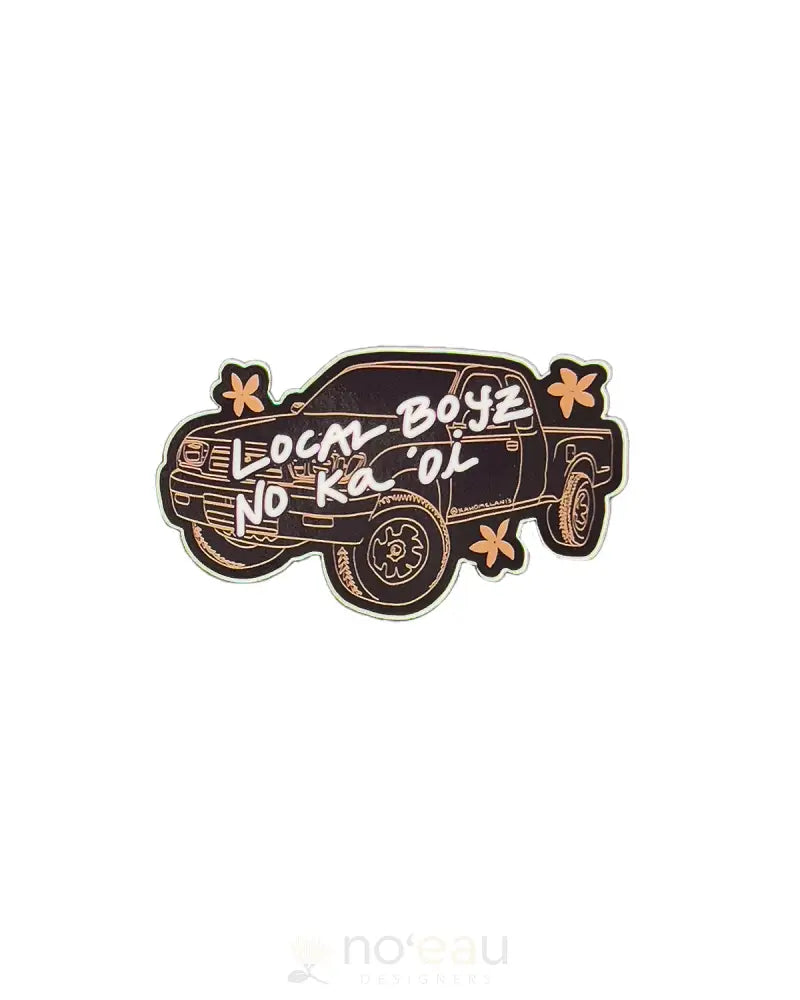 KAHOMELANI - Local Boyz No Ka 'Oi Sticker – Noʻeau Designers